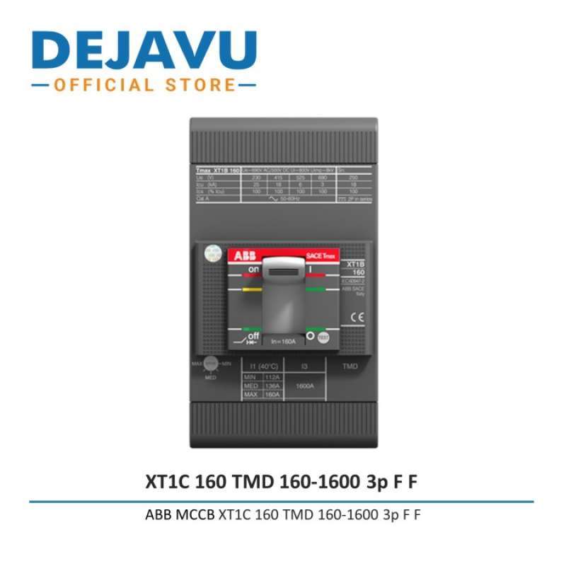 Jual ABB MCCB 3P 25KA BREAKER TMAX XT1C 160 TMD 160-1600 3p F F di Seller Dejavu Official Store ...