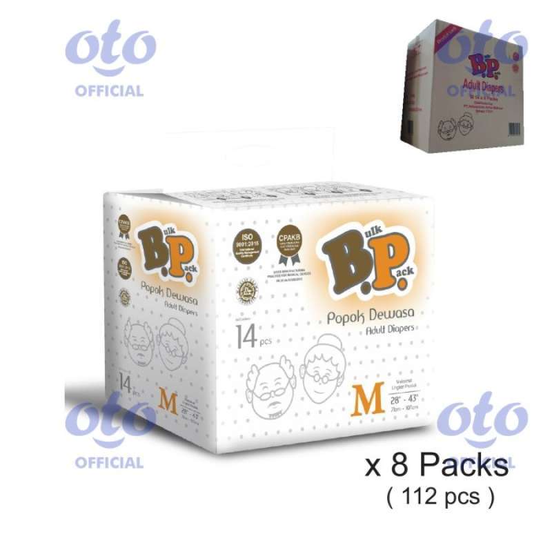 Promo BP Adult Diapers Popok Dewasa type Lem Perekat M / L isi 14 pcs x ...