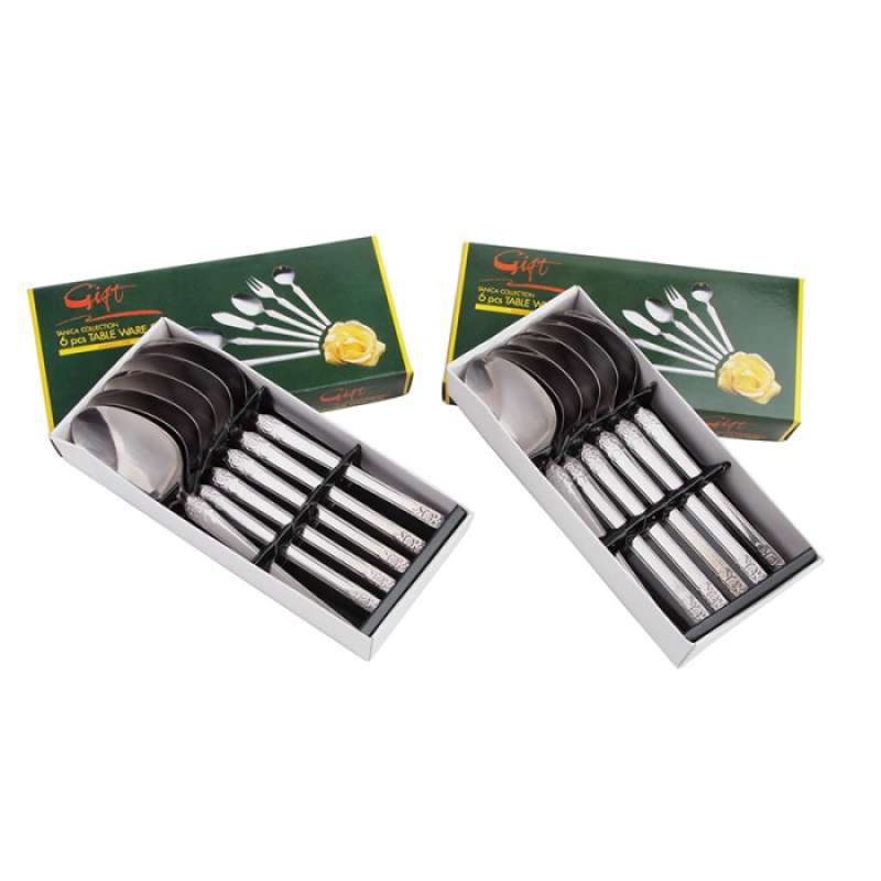 Promo Tanica Flora Sendok Set 12 Pieces - Stainless Steel Diskon 23% Di ...