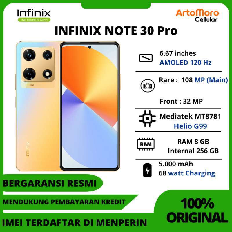 Jual Infinix Note 30 PRO 8/256GB - Up to 16GB Extended RAM - Helio G99 ...