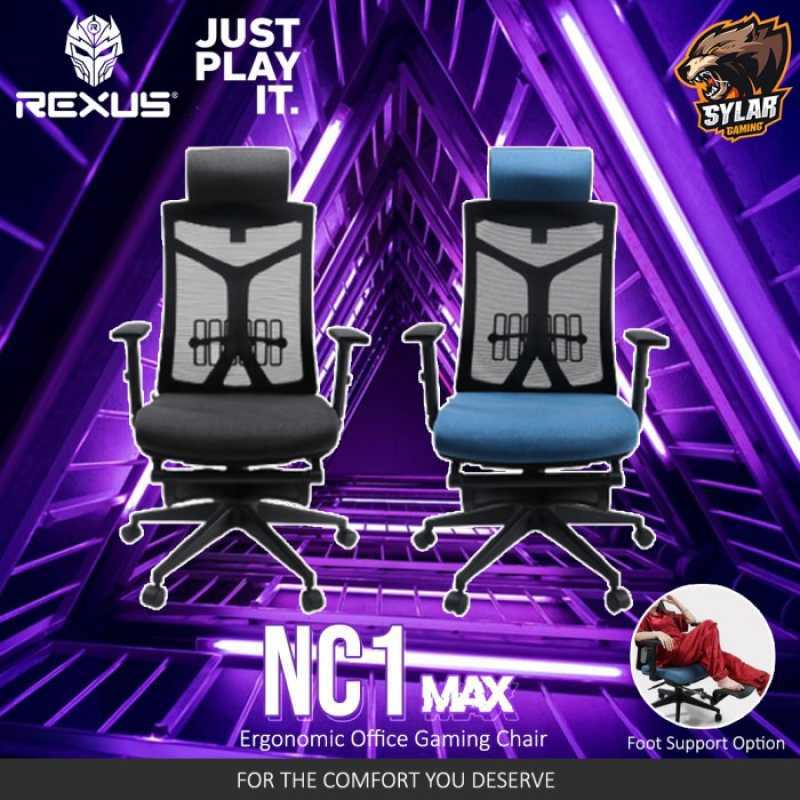 Promo Rexus Nc-1 / Nc1 Max Ergonomic Footrest Office Chair Kursi Kantor ...