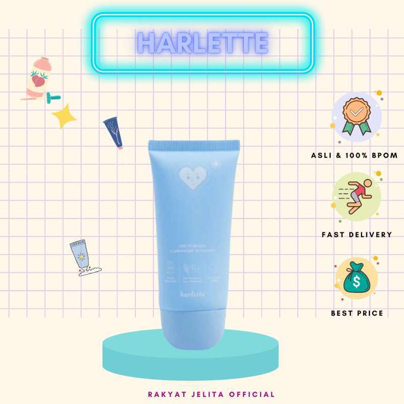 Promo Harlette Oat Probiotic Lightweight Sunscreen Spf 50 Pa++++ Diskon ...