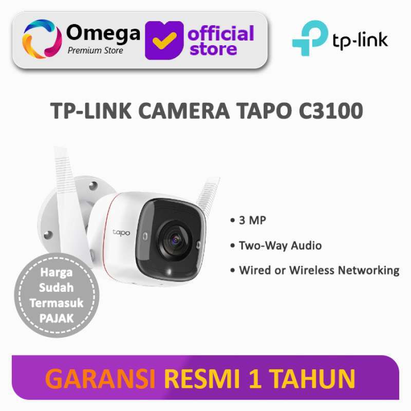 Promo TP-Link Tapo C310 3MP Outdoor Security Wi-Fi Camera Diskon 6% di ...