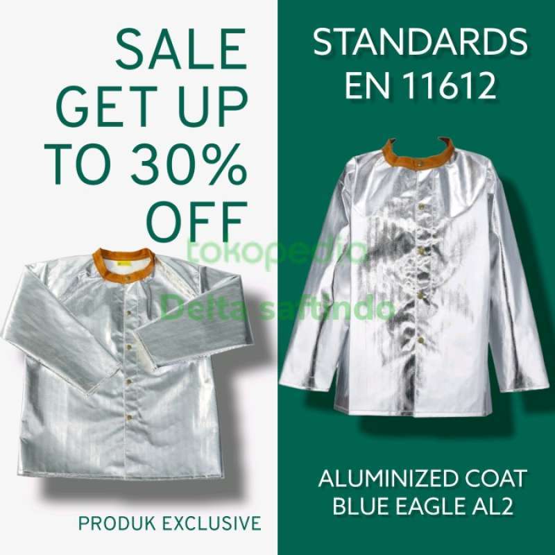 Promo Blue Eagle Fireman Suit Baju Tahan Panas Aluminized Coat Al2 ...