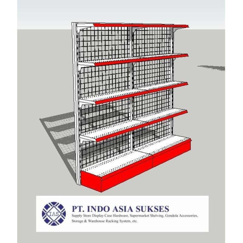 Promo Rak Gondola / Rak Minimarket Wall T.150Cm 1 Unit Start 1 Unit ...