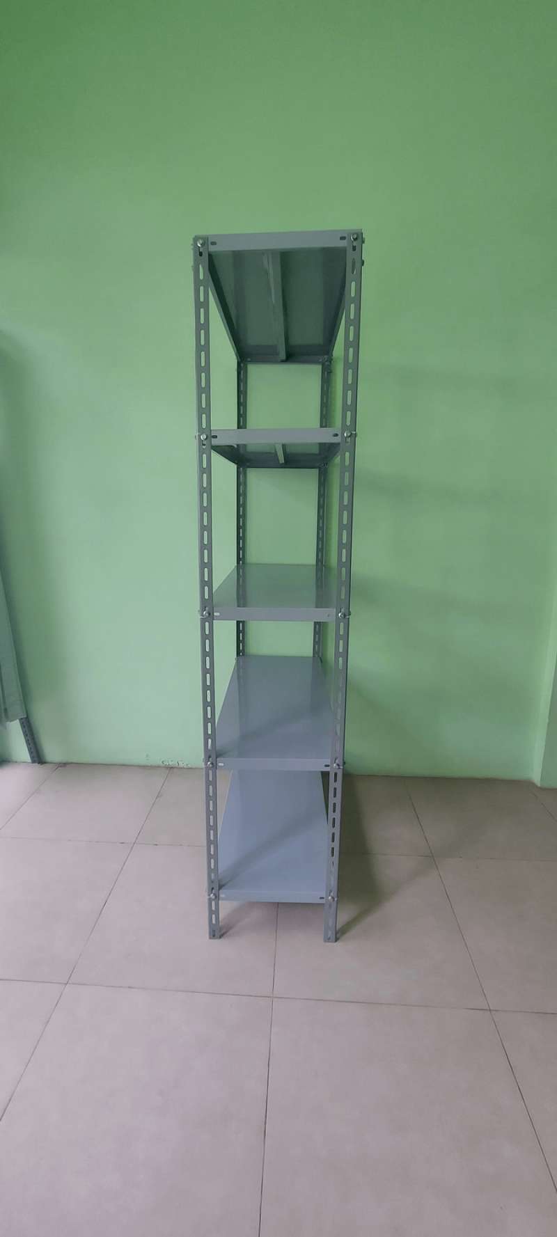 Jual Rak Besi Siku 5 Ambalan Susun Pengiriman Gojek Grab 100 X 40 X 200 ...