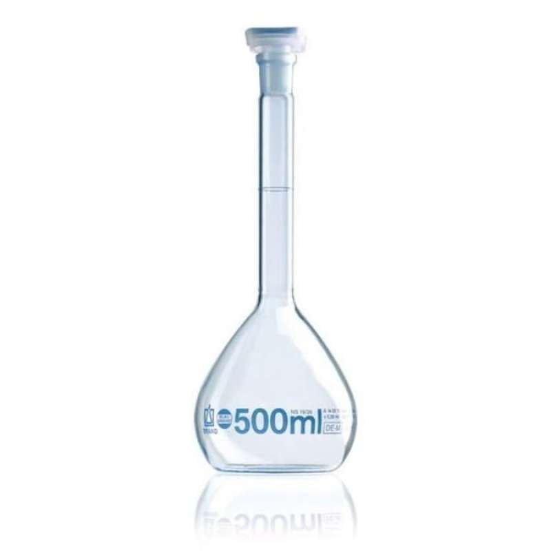 Promo Labu Ukur 100 Ml Iwaki Volumetric Flask Tutup Plastik 5645-100 ...