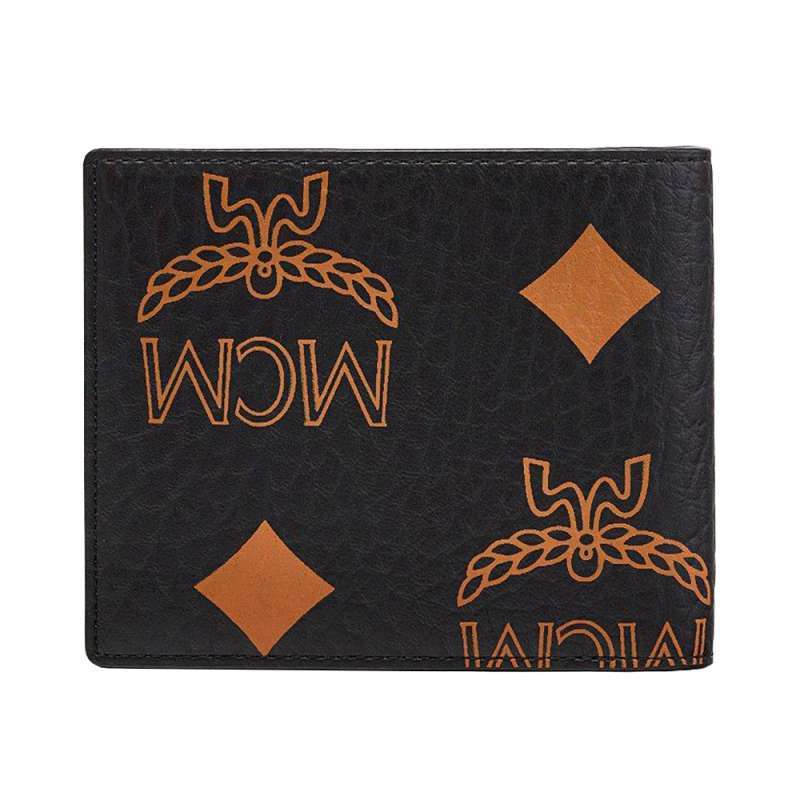 Promo Mcm Small Bifold Wallet In Maxi Visetos Black Diskon 34% Di ...