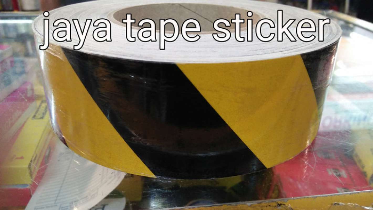 Promo 3M Stiker reflective 2 -stiker police line-scothlite kuning hitam ...