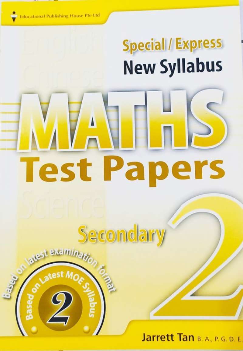 Promo Maths Test Paper (Special/Express) Sec 2 Diskon 23% di Seller ...