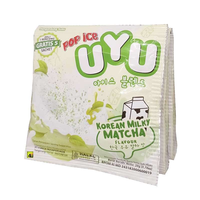 Jual Pop Ice Uyu - Korean Milky Flavour - 5 Sachet - Matcha Di Seller ...