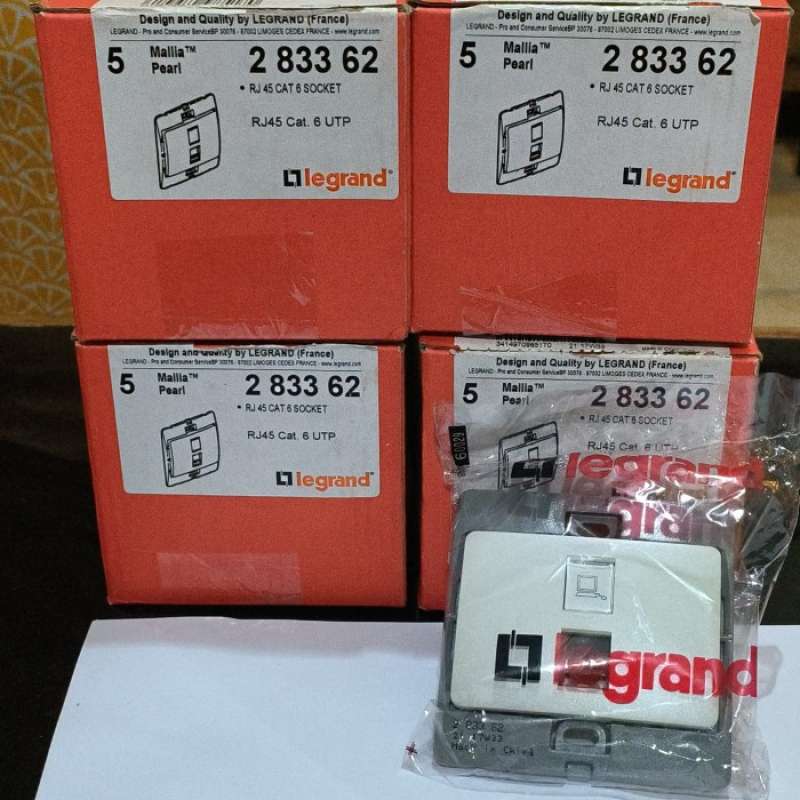 Promo Legrand mallia pearl 283362 outlet data RJ45 cat6 utp socket ...