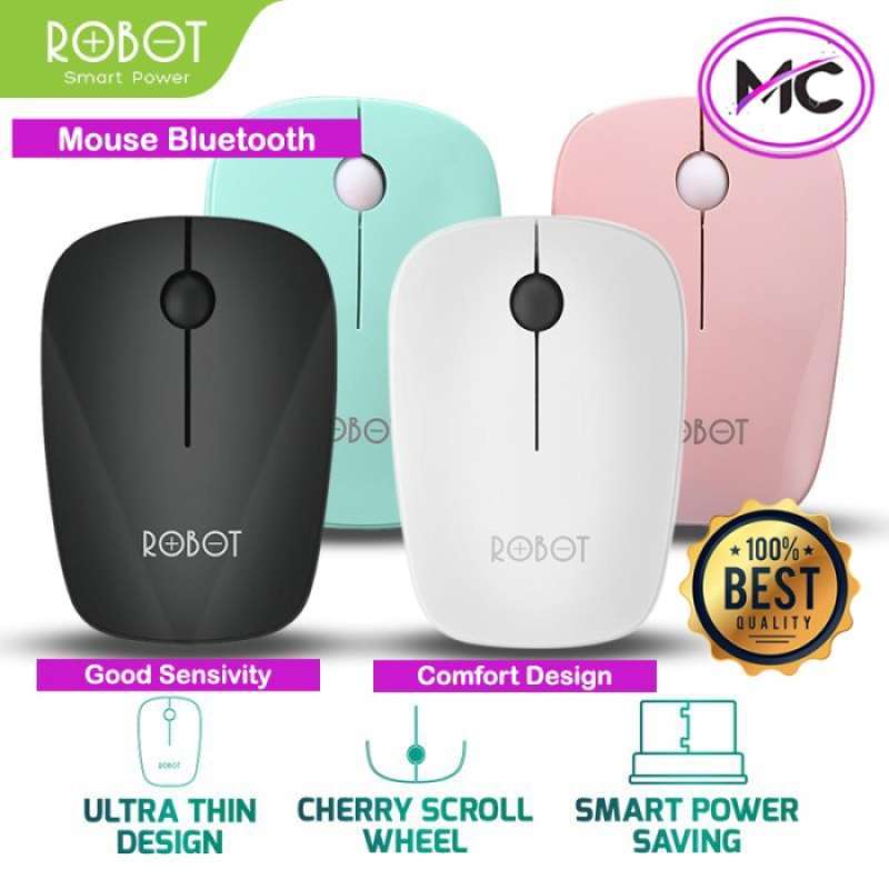 Promo Mouse Bluetooth Wireless Robot Original Optical Tanpa Kabel Lucu ...