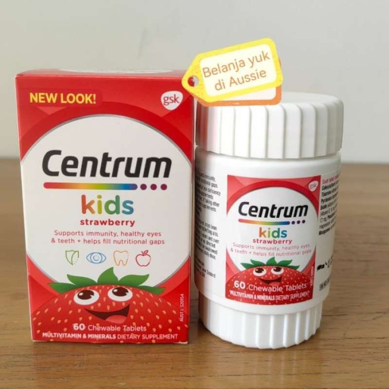 Promo Centrum Kids Multivitamin Strawberry 60 Chewable Tablets Diskon ...