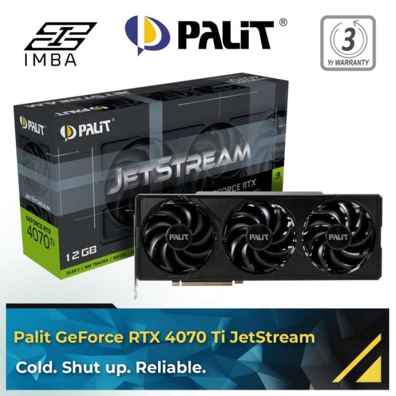 Promo Palit Geforce Rtx 4070 Ti Jetstream 12Gb Gddr6X 192-Bit [Gpu ...