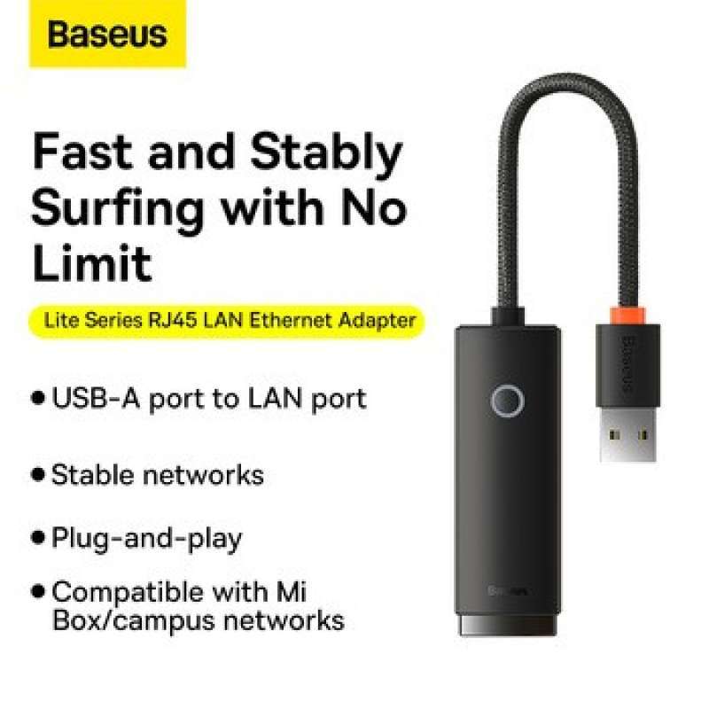 Promo Baseus Lite Adaptor Kabel Ethernet Hub Usb A To Rj45 Lan Port ...