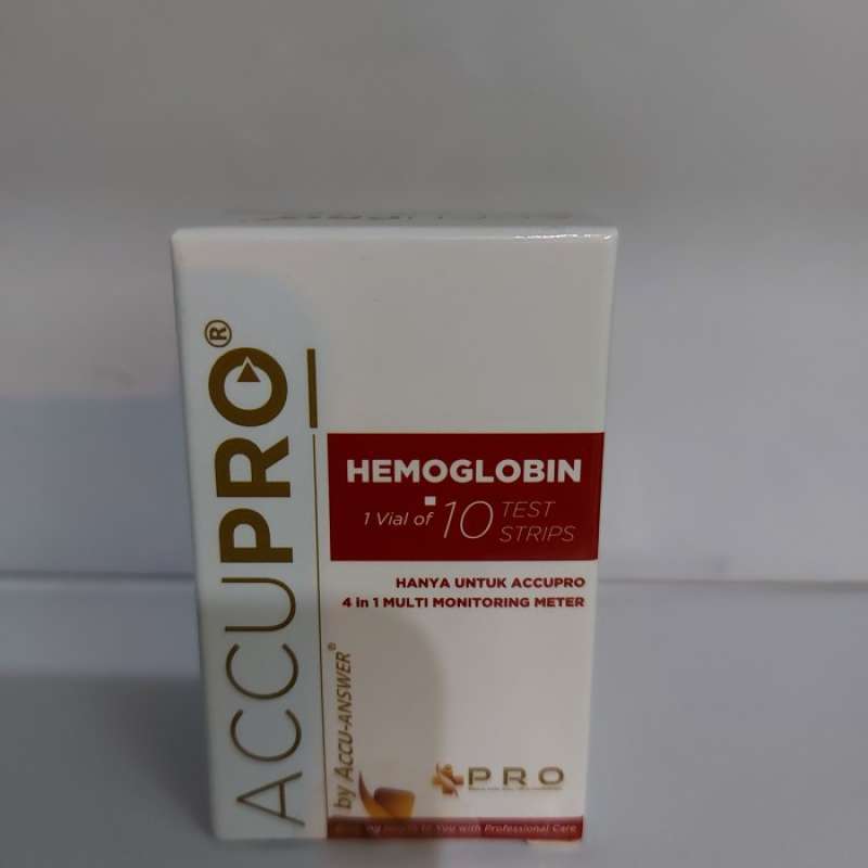 Promo Strip Accupro Hb Hemoglobin Isi 10/ Refil Accu Pro Hemoglobin ...