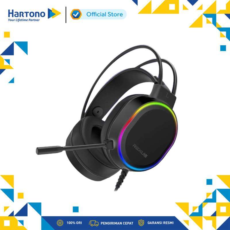Jual Rexus Gaming Headphone Black Rx-hx9-bk Di Seller Myhartono Store ...