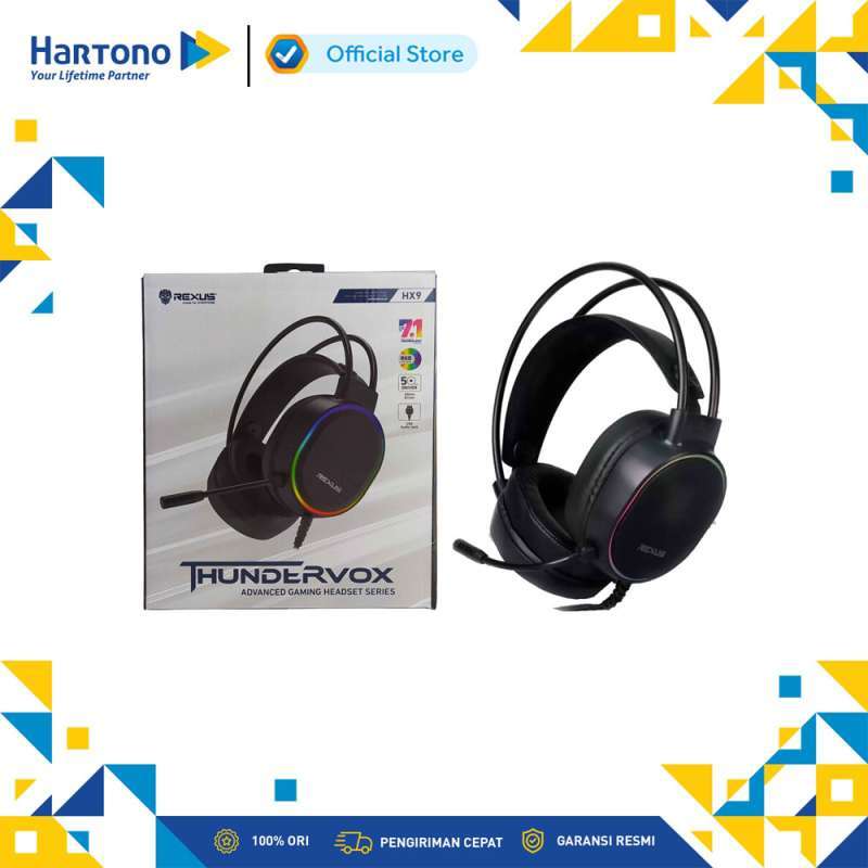 Jual Rexus Gaming Headphone Black Rx-hx9-bk Di Seller Myhartono Store ...