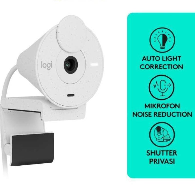 Jual Logitech Brio 300 Webcam Full HD Shutter Privasi & Noise-Reducing ...