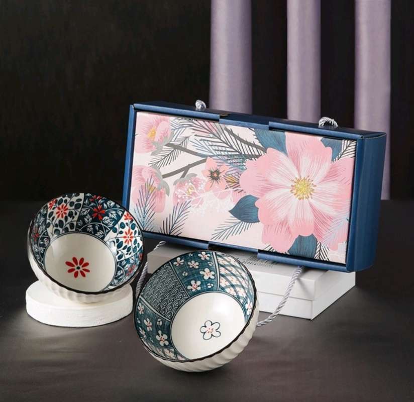 Promo Rumauma Douko Ceramic Bowl Package Set Japanese Parcel Mangkok ...