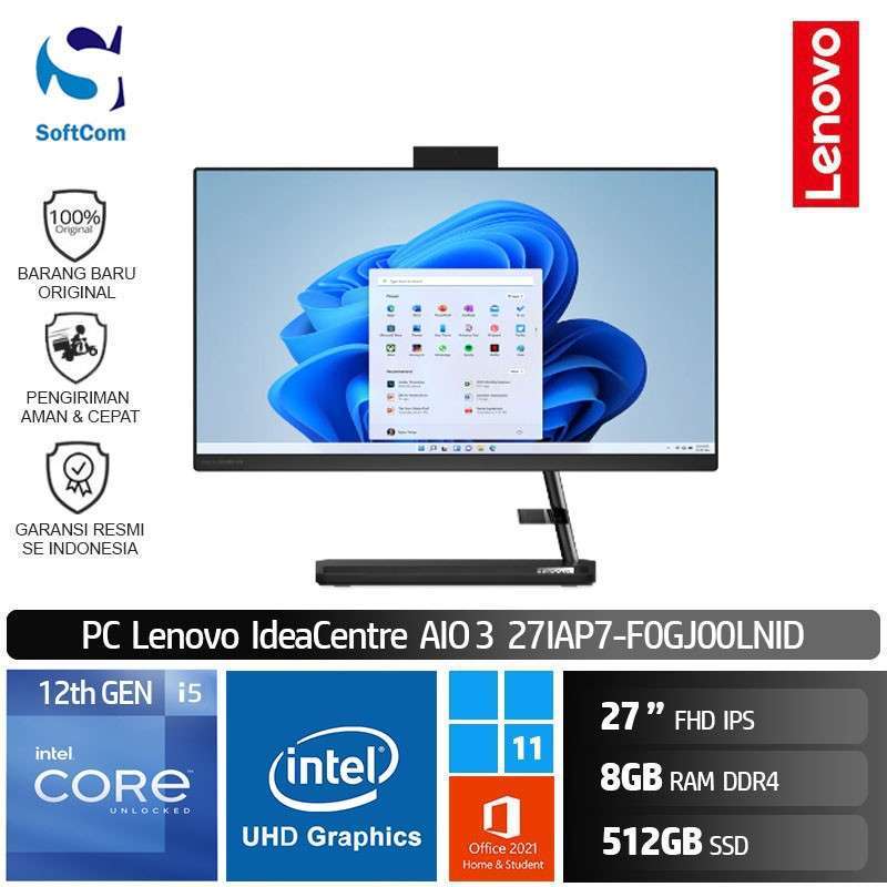 Promo Pc Lenovo Ic Aio 3 Lnid Desktop Pc [core I5-2450h/8gb/512gb Ssd ...