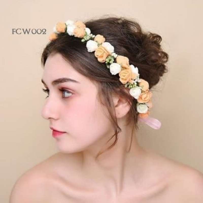 Promo Aksesoris Flower Crown Pesta Pengantin L Mahkota Bunga Wedding ...