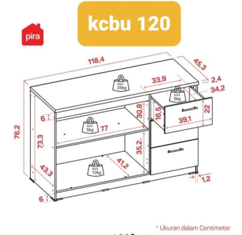 Jual Meja Kitchen Set Bawah Kcbu 120 Expedisi Di Seller Laris Plaza ...