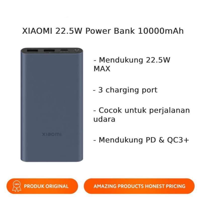 Jual Xiaomi Power Bank 10000mAh / Powerbank 10000 mAh 22.5W PD & QC3 ...