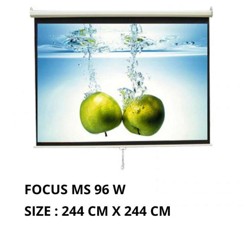 Jual Layar Proyektor Gantung Dinding Ukuran 70, 84, 96, Dan 120 Di ...