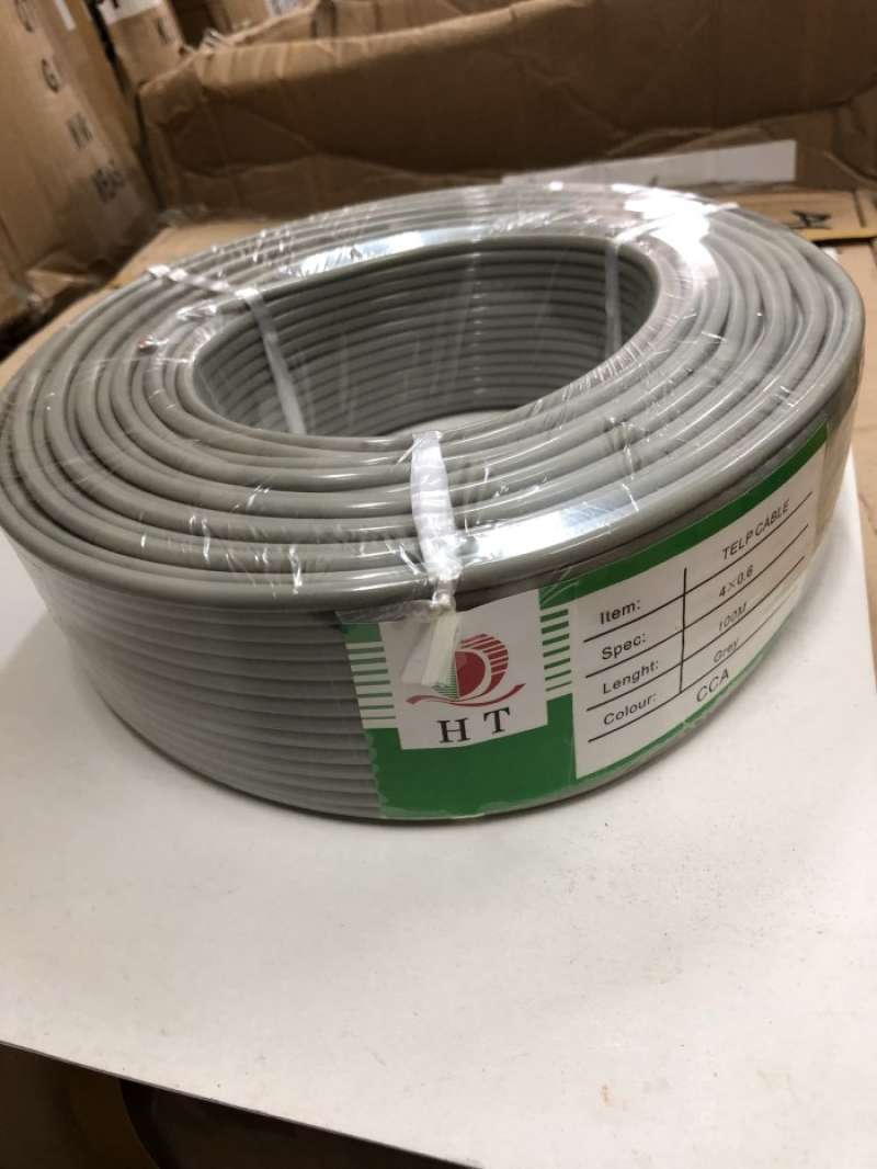 Promo Kabel Telepon RJ11 bulet Cable 4 Core 100m Diskon 23% di Seller ...