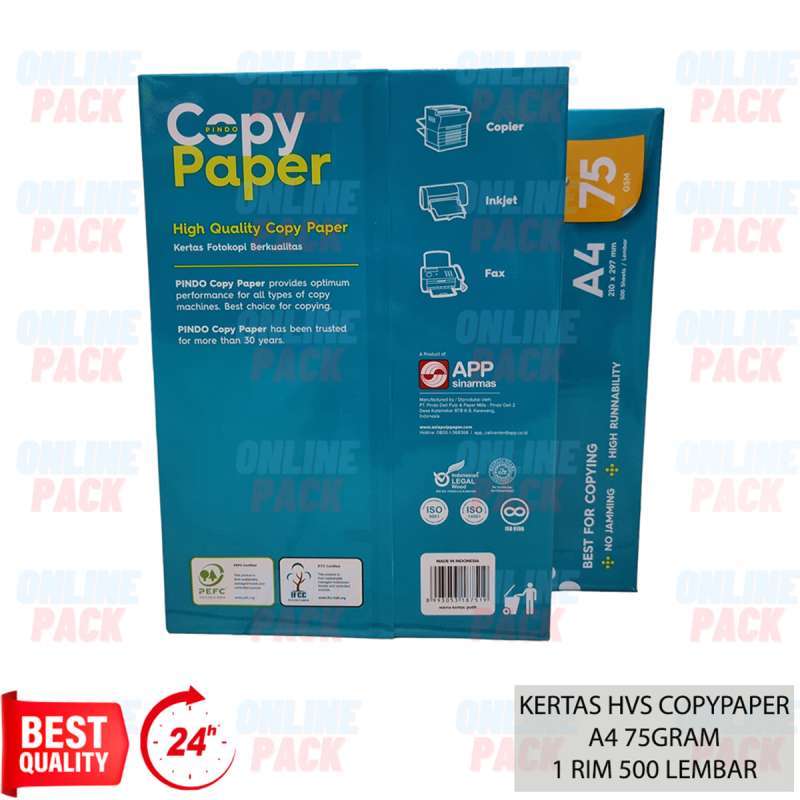 Promo Kertas Hvs Copypaper Copy Paper A4 75gr 75 Gram 1 Dus 1 Karton 5 ...