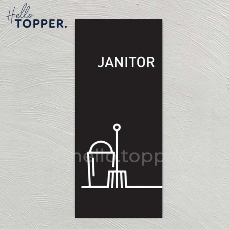 Promo Sign Label Akrilik Janitor | Ruang Janitor Acrylic Signage Diskon ...