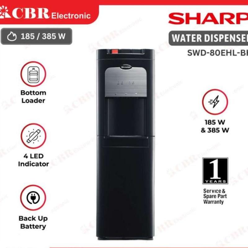 Jual Water Dispenser Galon Bawah SHARP SWD-80EHL-BK di Seller CBR ...