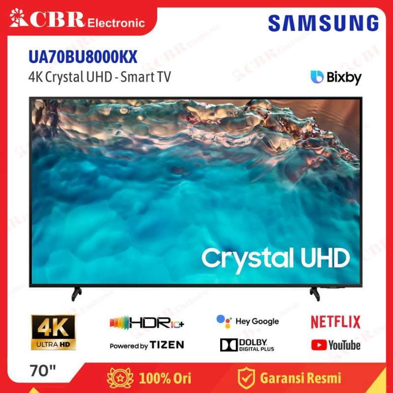 Jual TV SAMSUNG 70 Inch LED 70BU8000KX (4K Crystal UHD-Smart TV) di ...