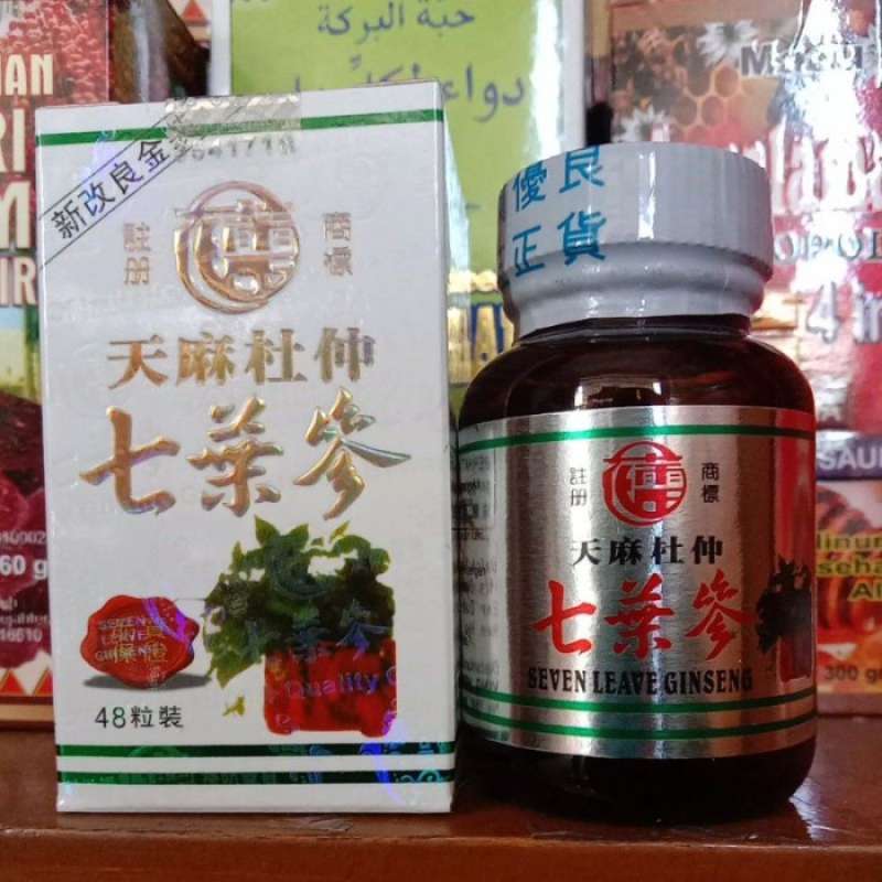 Jual Tian Ma Tu Chung Seven Leave Ginseng 48 Pills Obat Rematik Nyeri ...