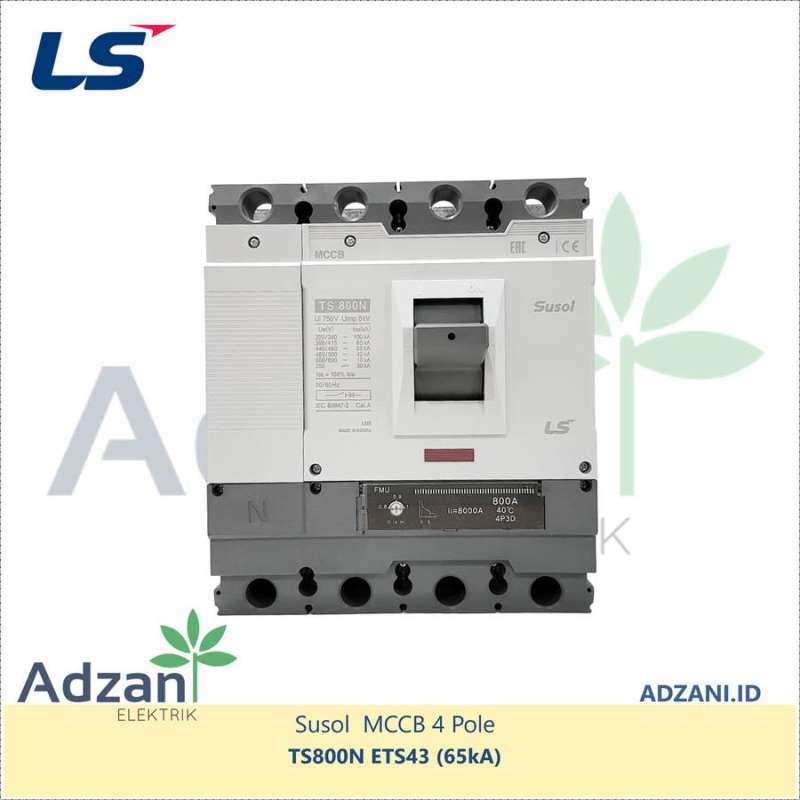 Jual MCCB 4P 800A 65kA TS800N ETS43 LS Susol LSis di Seller Adzani Elektrik Official Store ...