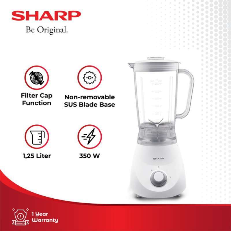 Jual Sharp Em120wh Blender Plastik 1.25 Liter Di Seller Ufo Elektronika Dan Furniture Official ...