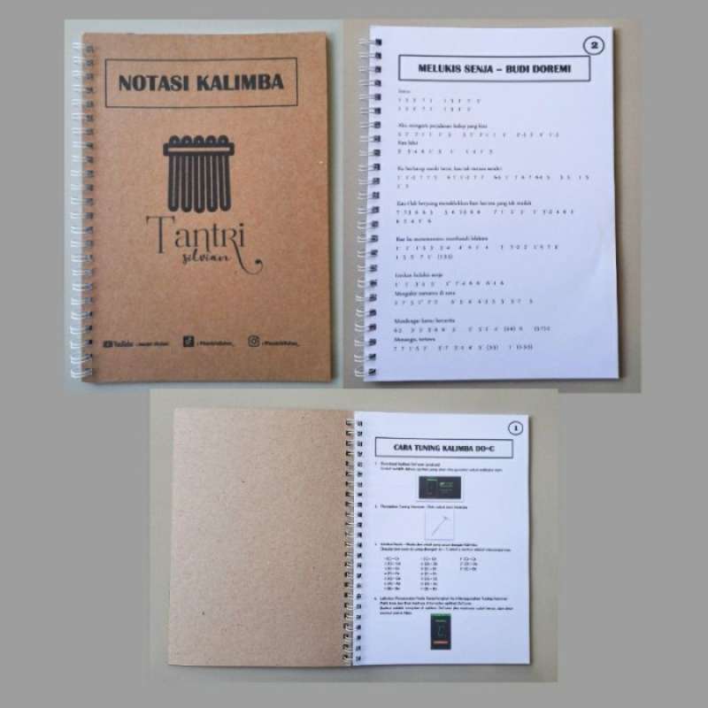 Jual BUKU NOTASI KALIMBA/TABS KALIMBA di Seller Graha Premier ...