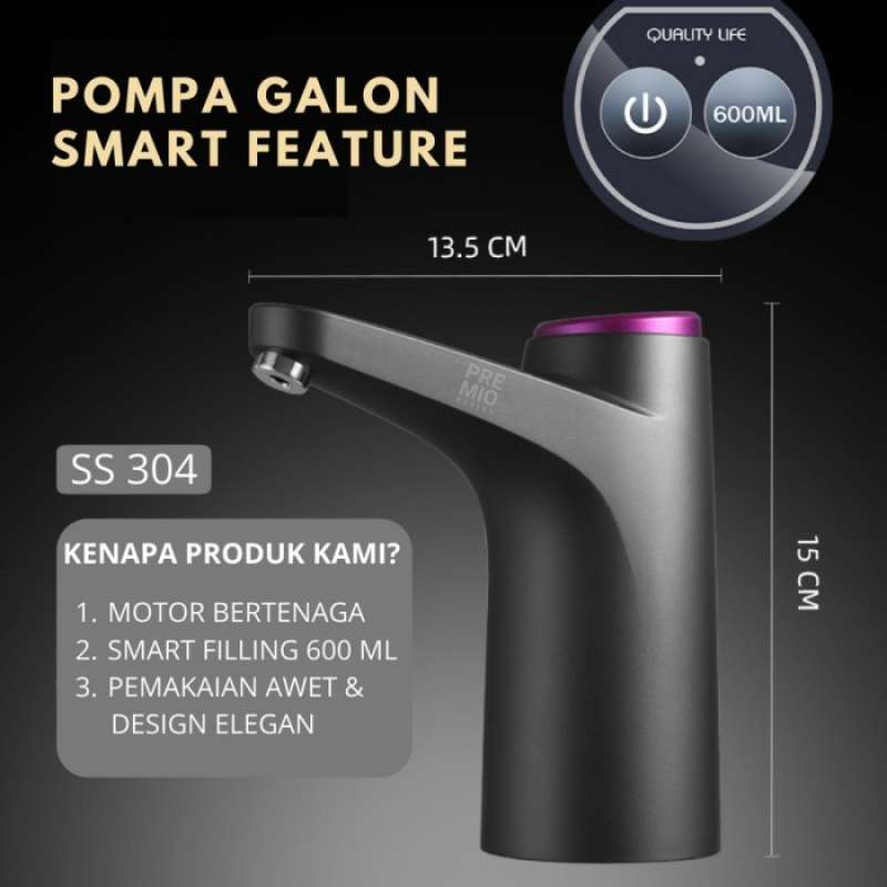 Promo Tap Smart Pompa Galon Electric Dispenser Air Minum Water Pump Elektrik Diskon 1% Di Seller ...