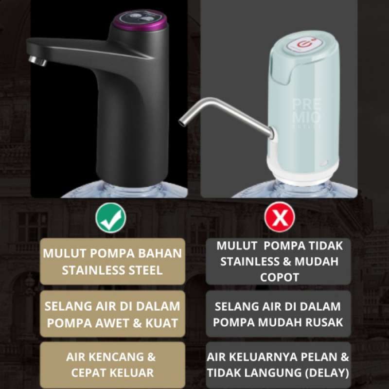Promo Tap Smart Pompa Galon Electric Dispenser Air Minum Water Pump Elektrik Diskon 1% Di Seller ...