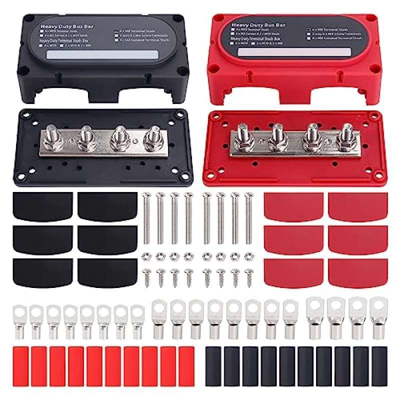 Jual 300A Heavy Duty Module Bus BAR 12V 24V 48V DC Power Distribution Block with 4 x 5/16 (M8 ...