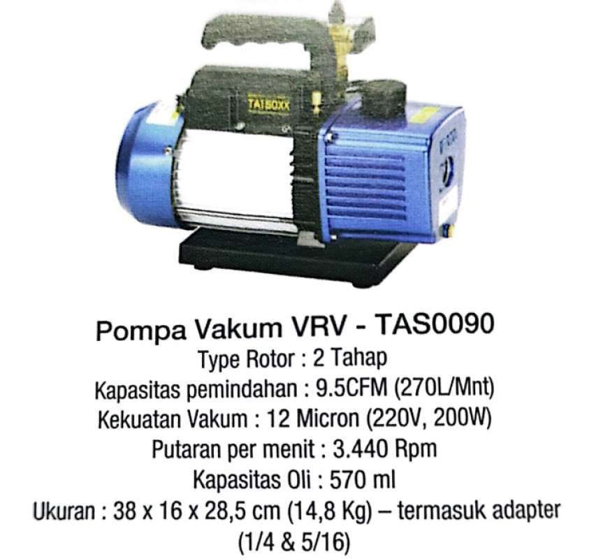 Jual Vrv Vacuum Pump (pompa Vakum Vrv - Tasco) Di Seller Himaga Store ...