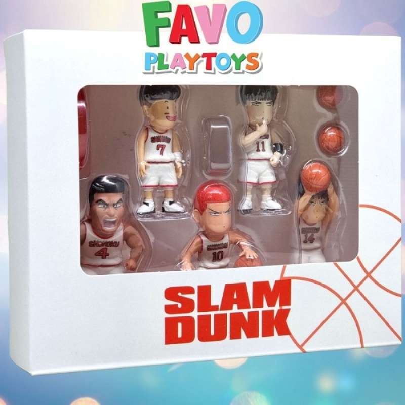 Promo Dasin Model Slam Dunk - Mini Slamdunk Chibi Shohoku Team Figure ...