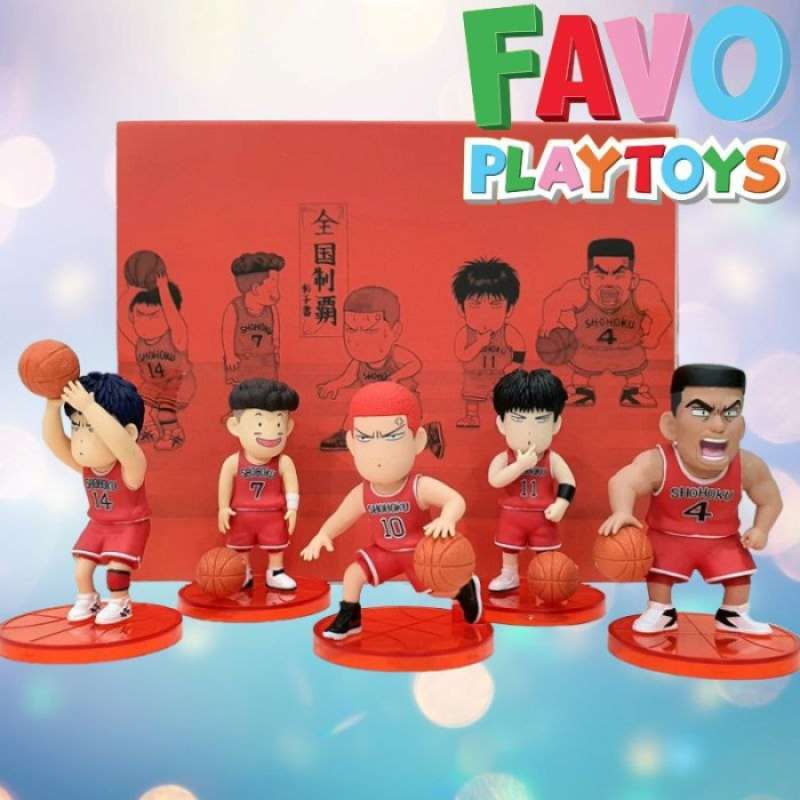Promo Dasin Model Slam Dunk - Mini Slamdunk Chibi Shohoku Team Figure ...