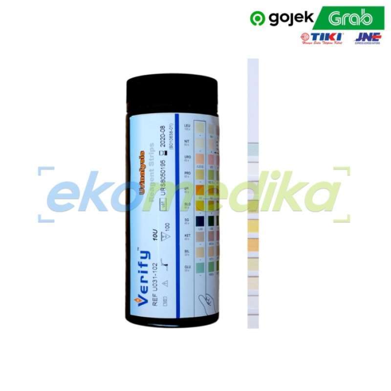 Jual Verify 10P 10 Parameter Urinalysis Reagent Strips Verify 3P 3 di ...
