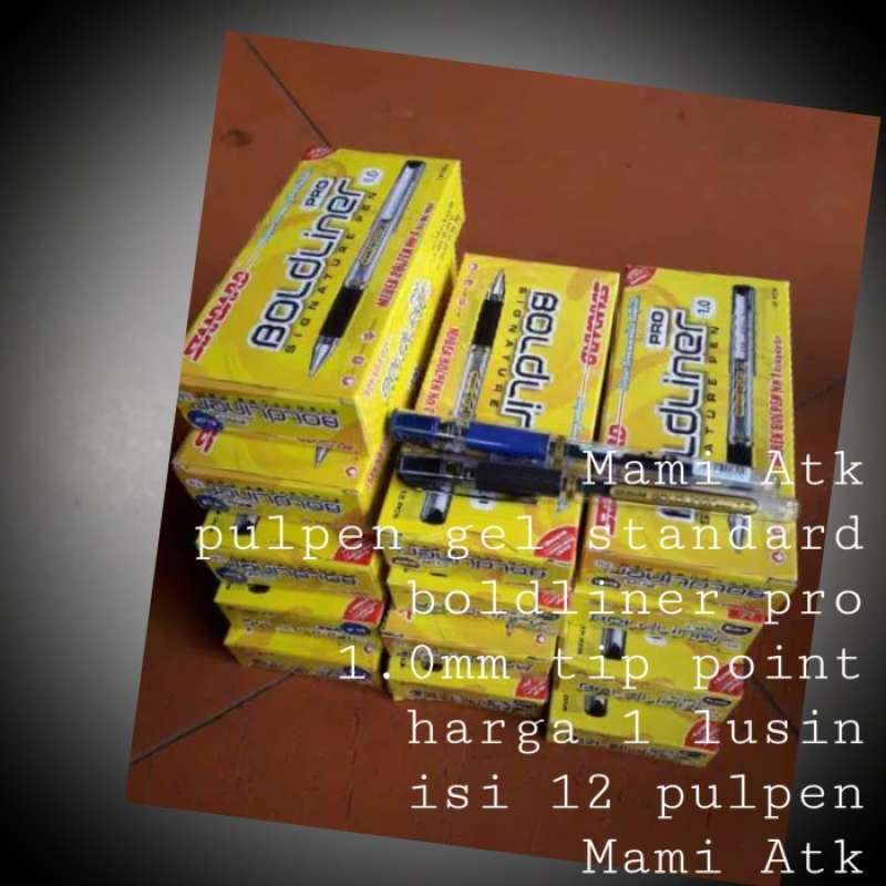 Promo Pulpen standard bold liner pro 1.0mm isi 12 pcs. Diskon 23% di ...
