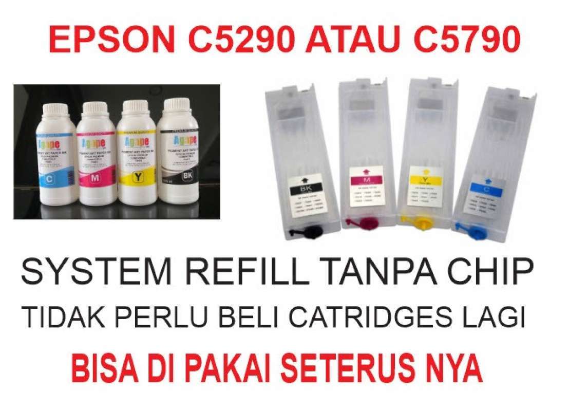 Jual Epson Wf C5790 C5290 Catridges Dan Tinta Bisa Pakai Seterusnya Di Seller Laris Plaza ...