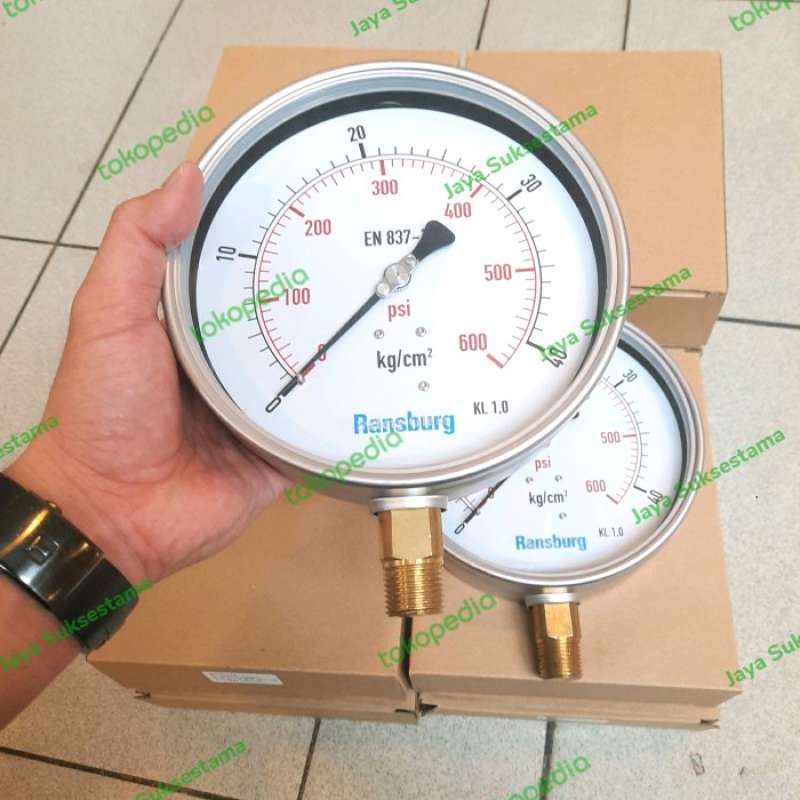 Jual Pressure Gauge / Manometer 6 inch 40 Bar (Kg/cm2) di Seller Himaga ...