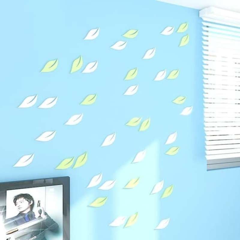 Jual Tempelan Dinding 3d Model Leaf / Daun, Dekorasi Hiasan Dinding Di ...